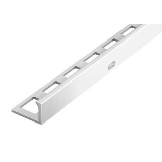 ALU natur L Profil Abschluss Mit Löcher für Entwässerung Basis 23 mm