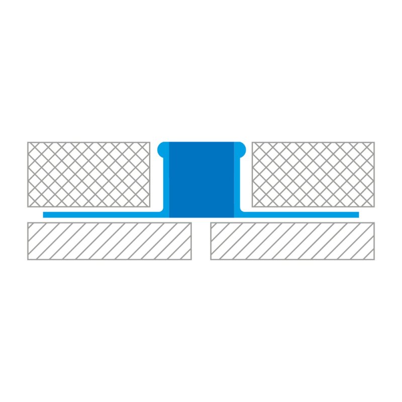 ALU Dehnfugenprofil ALU+EPDM